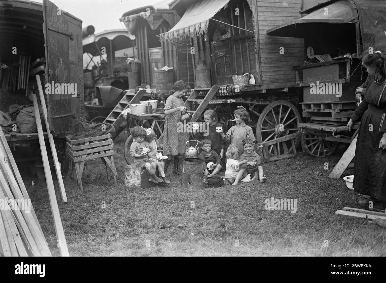Busy preparing Black and White Stock Photos & Images - Alamy