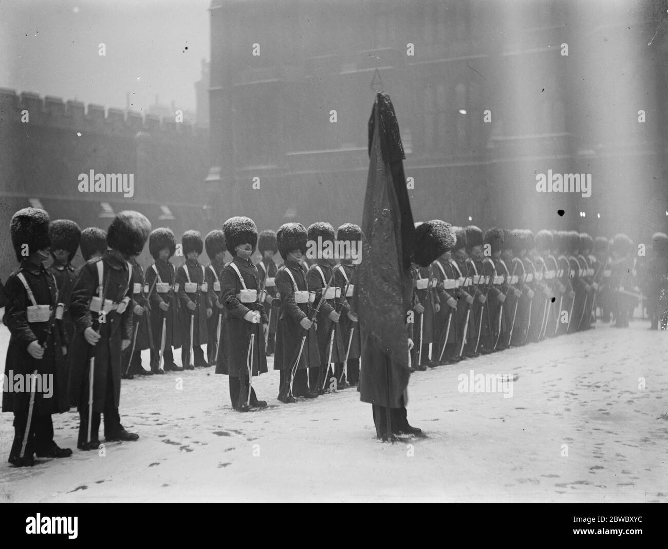 Queen Alexandra ' s funeral at Westminster Abbey . The Guard of Honour ...