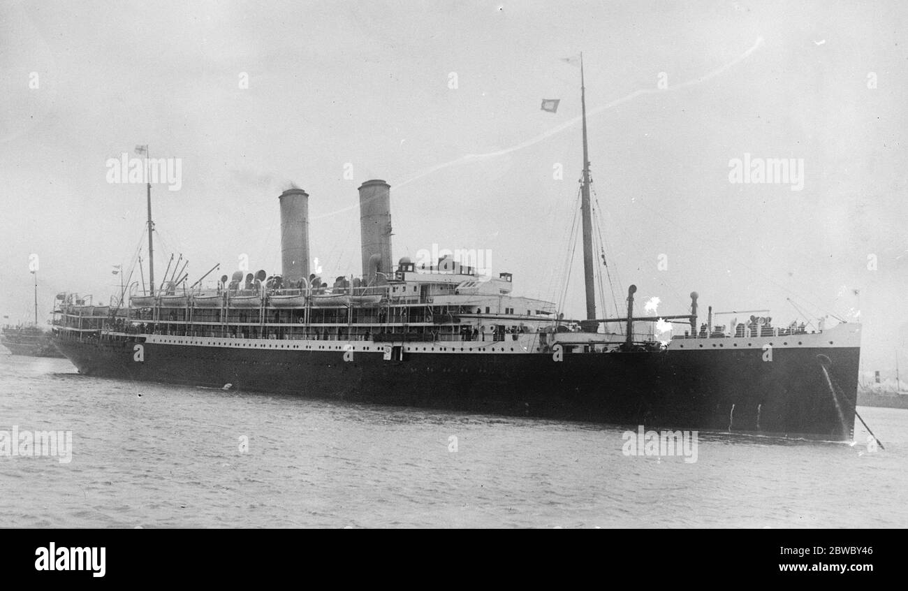 German cruiser Dresden sunk . HMS armed liner Orama which with British ...