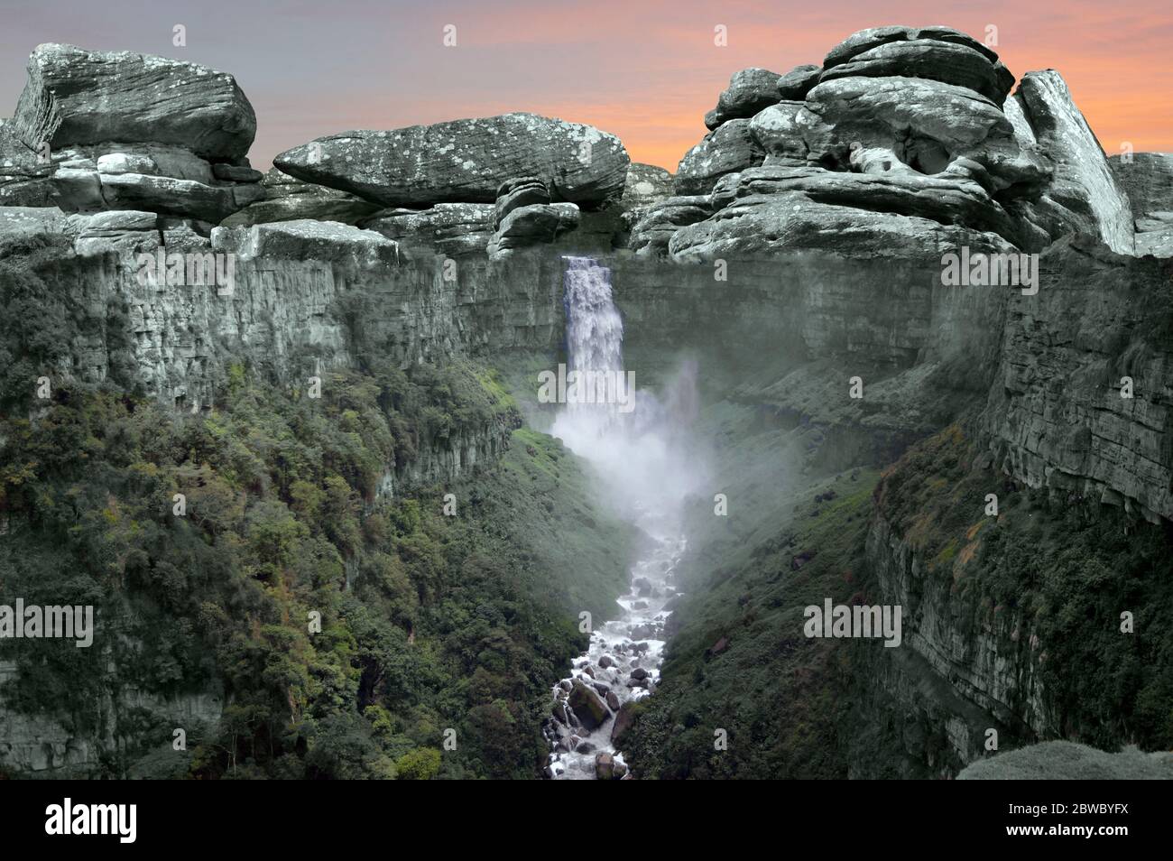 This vision of strange river on an alien planet is based Tequendama ...