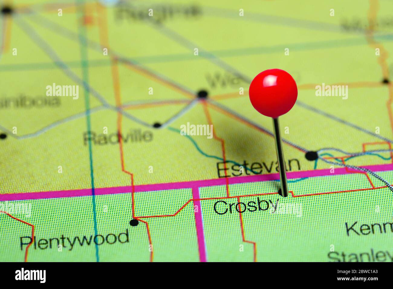 Map of north dakota hi-res stock photography and images - Alamy
