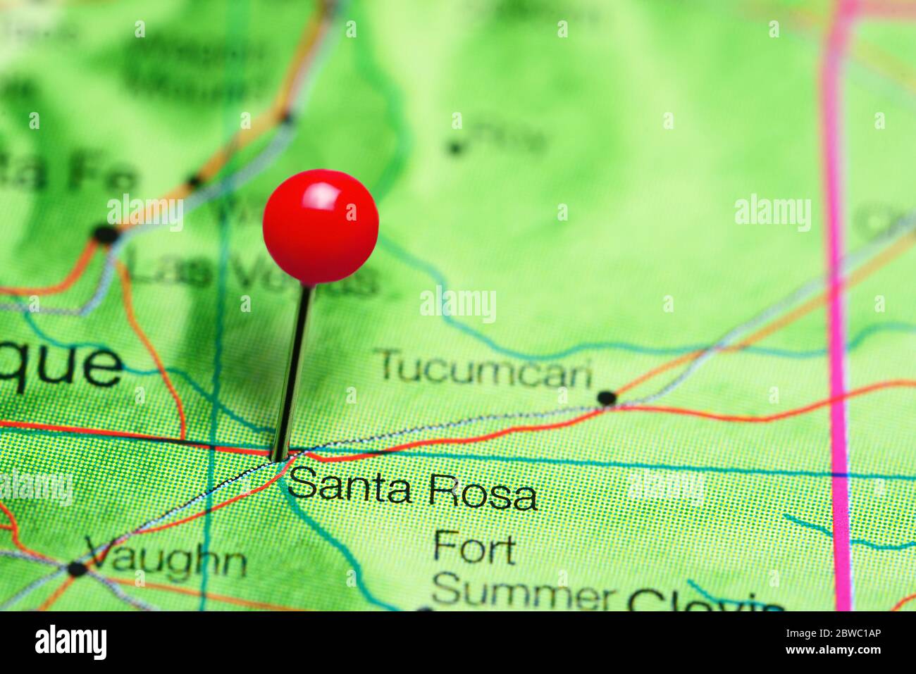 Map Santa Rosa Nm Sign