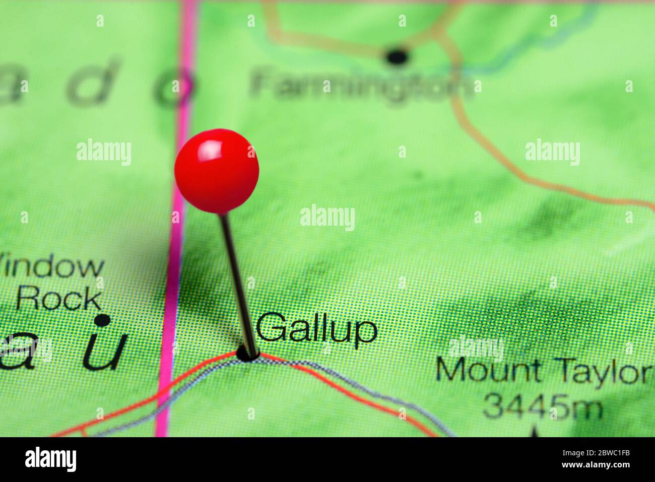 Map of gallup hi-res stock photography and images - Alamy