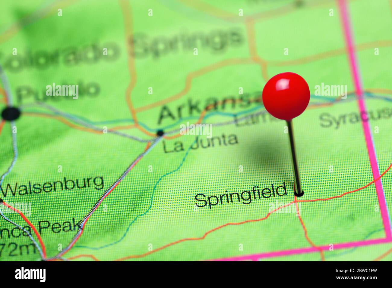 Map of springfield hi-res stock photography and images - Alamy