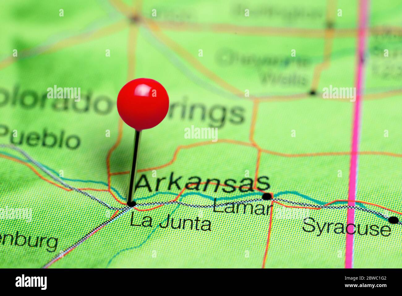 La junta colorado map hi-res stock photography and images - Alamy