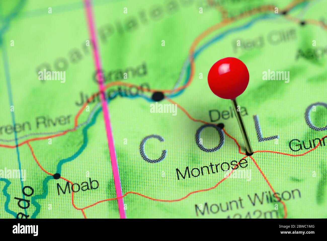 Map of montrose hi-res stock photography and images - Alamy