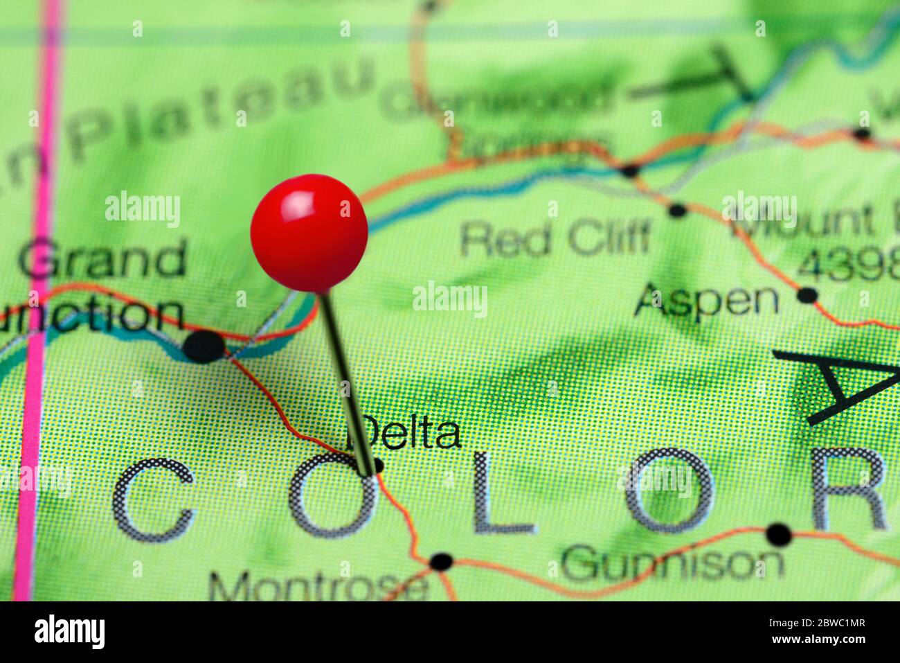 Map of delta hi-res stock photography and images - Alamy