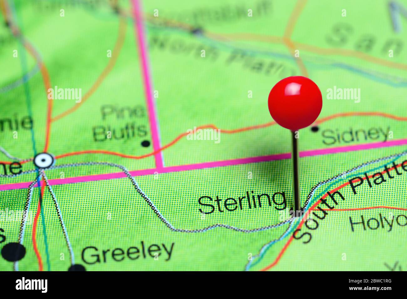 Mapa De Sterling Colorado