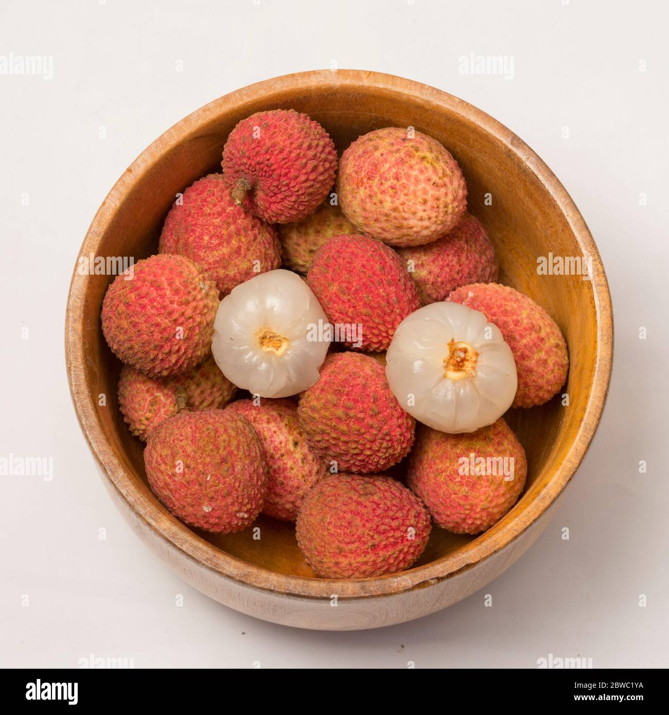 Litchi lychee fruit in white hi-res stock photography and images - Alamy