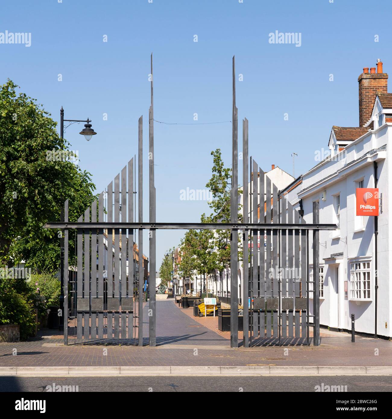 ‘The Triumphal Gates’ gateway herald the entrance to Basingstoke town ...