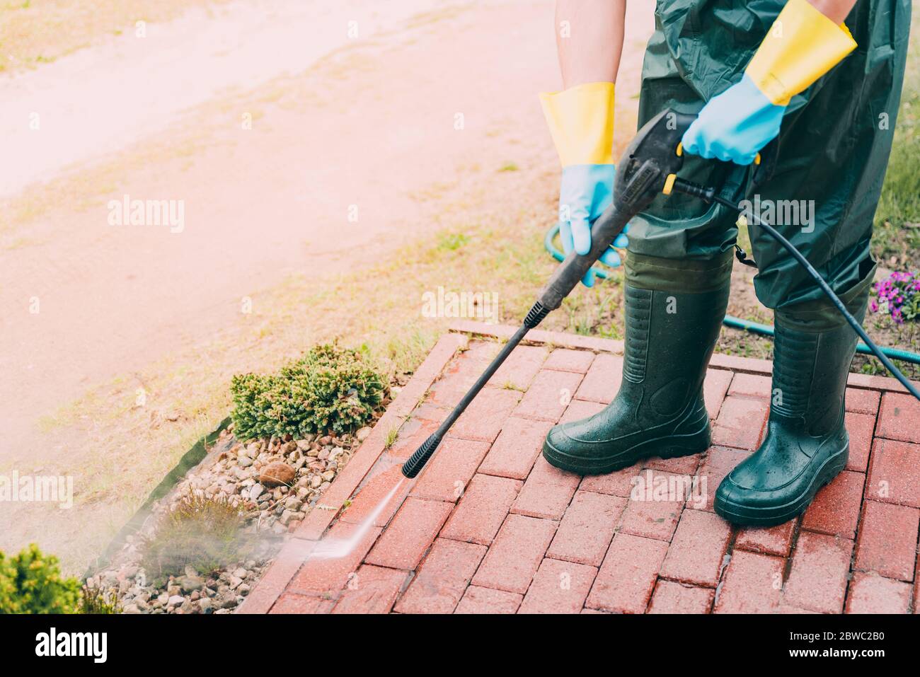 Man wearing waders hi-res stock photography and images - Alamy