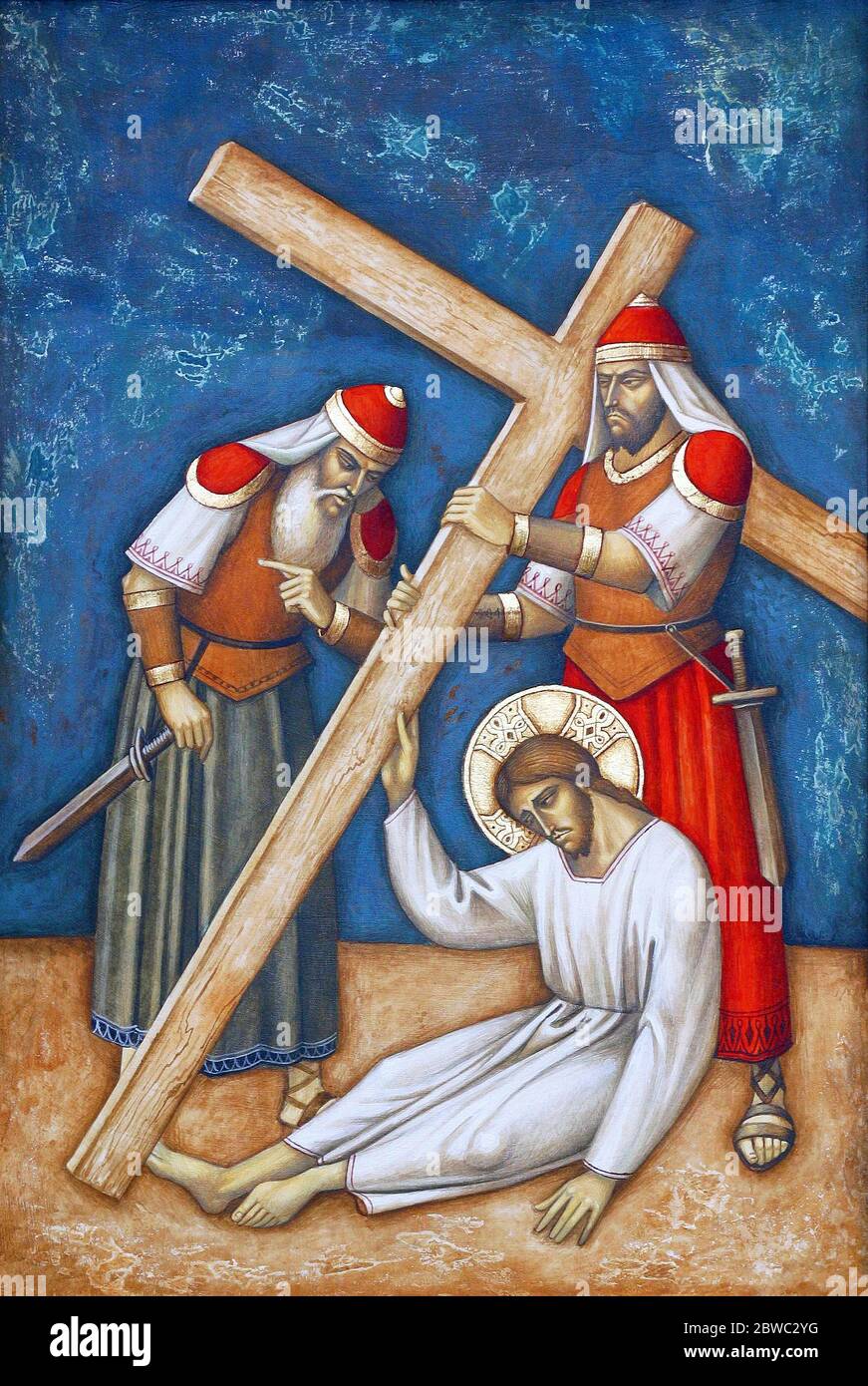 9th Stations of the Cross, Jesus falls the third time, parish church ...