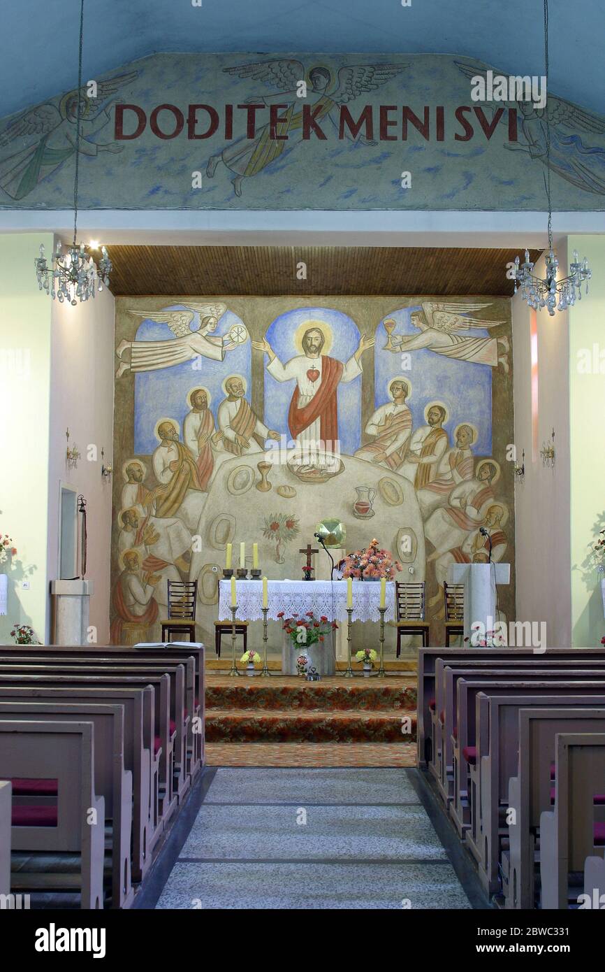 Parish Church of the Sacred Heart of Jesus in Ivanovo Selo, Croatia ...