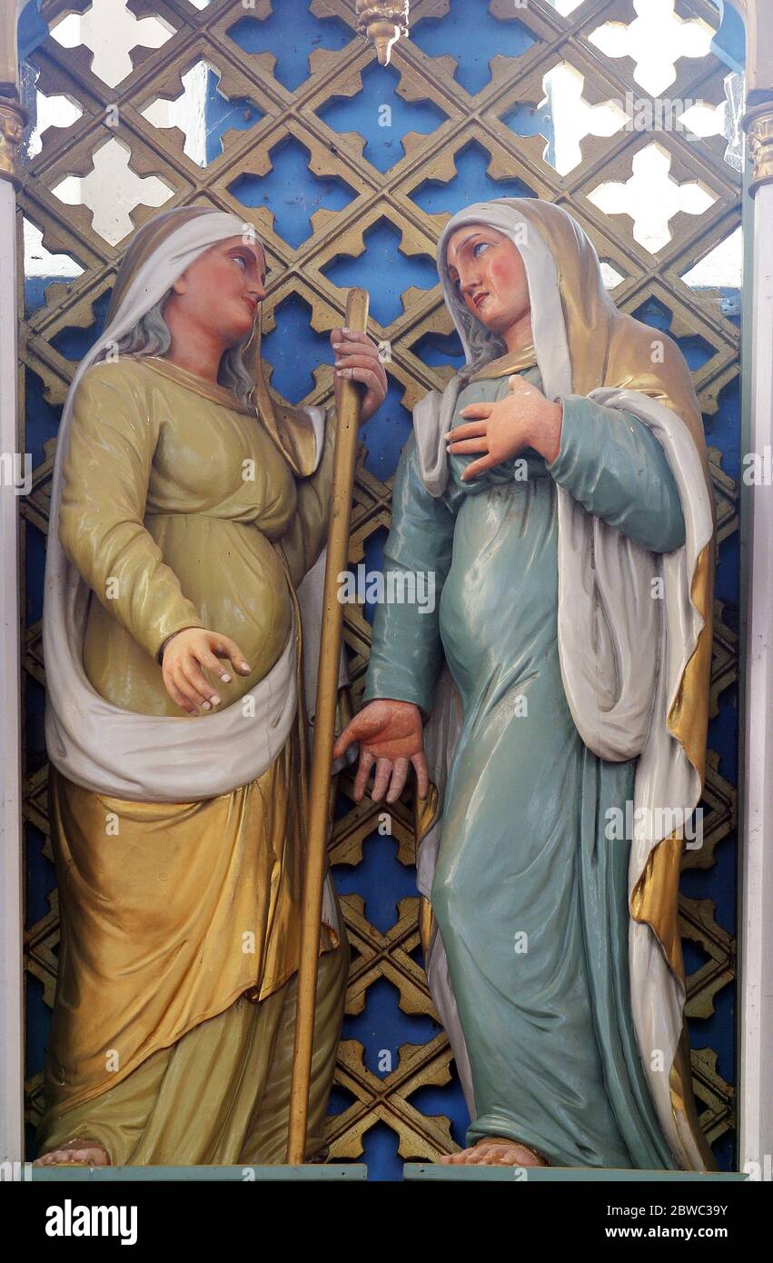 Visitation of the Virgin Mary altar in the parish church of St. Anthony ...