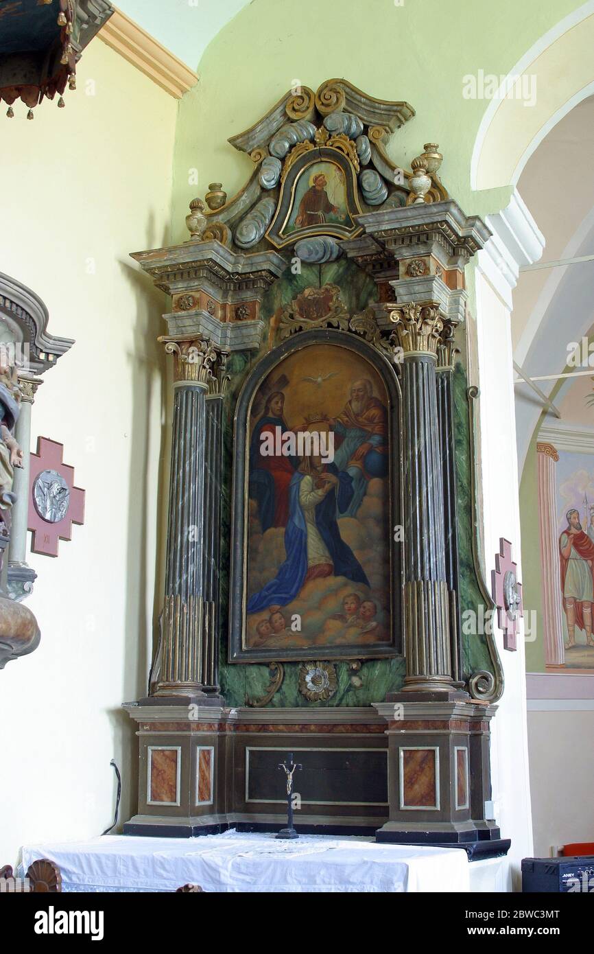 Altar of the Holy Trinity in the parish church of St. Catherine of ...