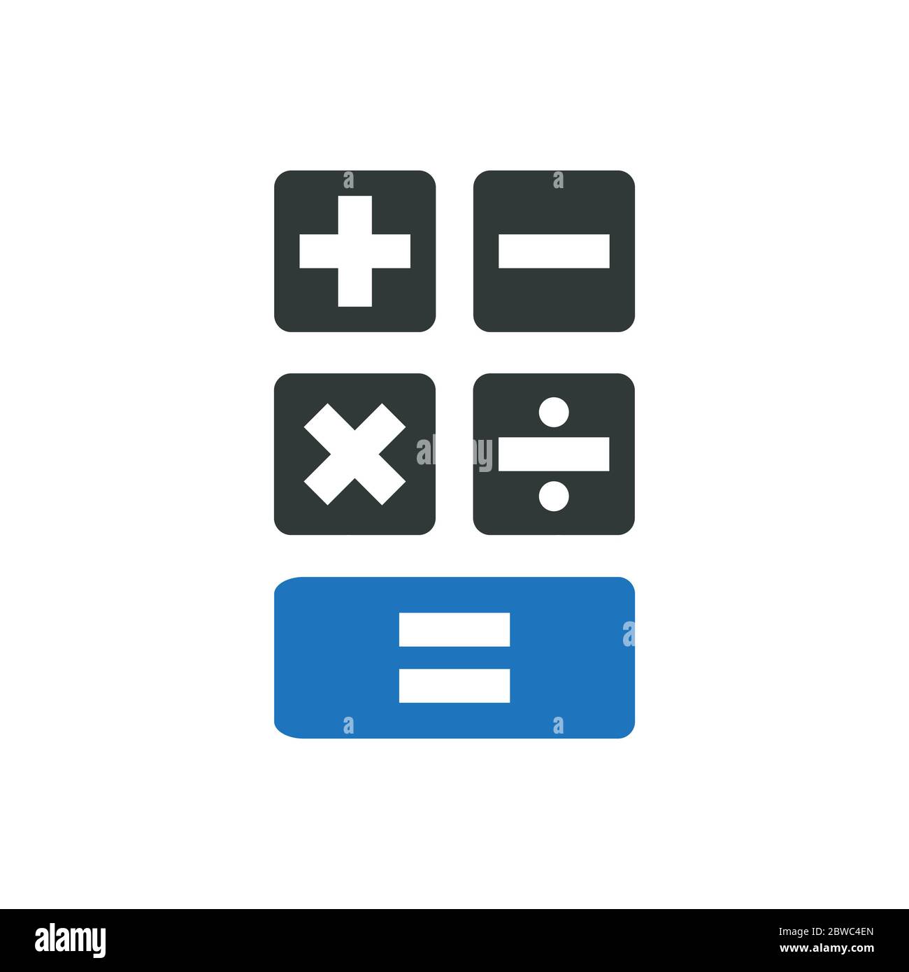 Icon calculator Cut Out Stock Images & Pictures - Alamy