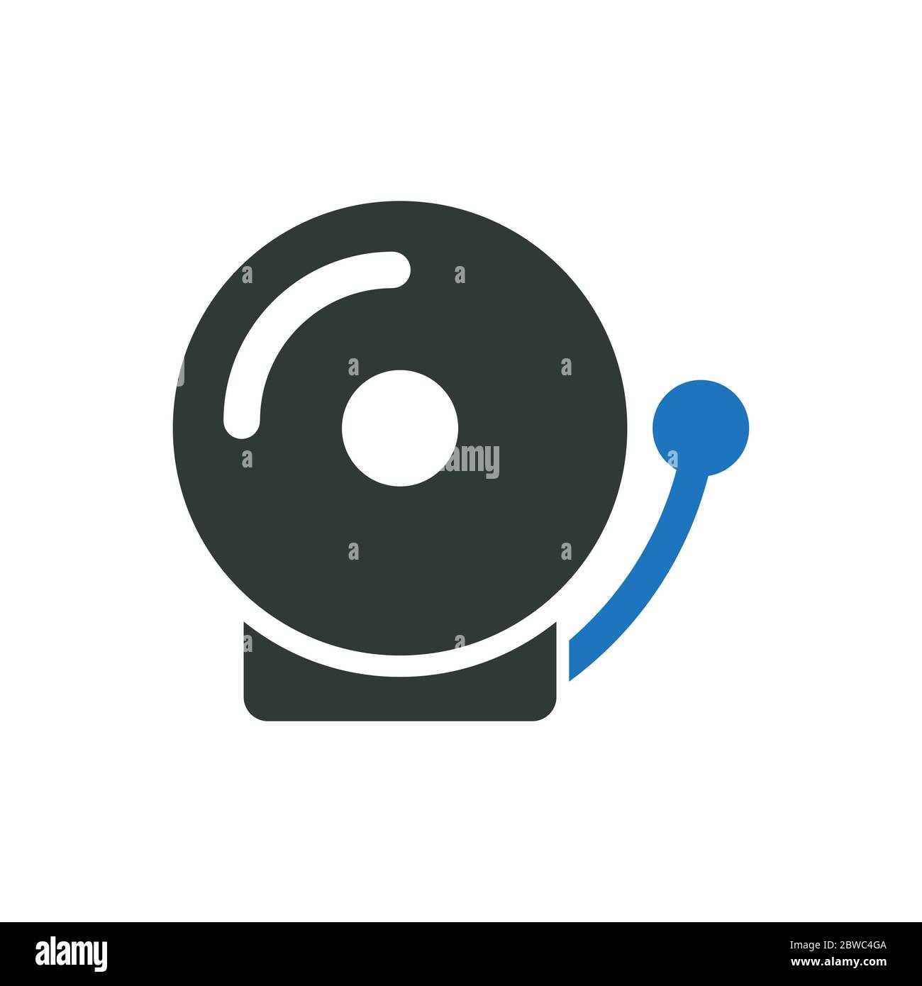 School bell icon Stock Photo - Alamy