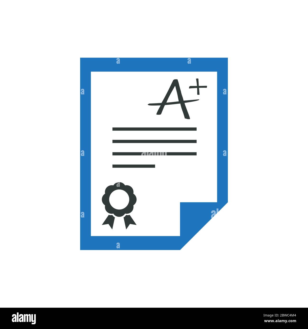 Exam score icon Stock Photo - Alamy