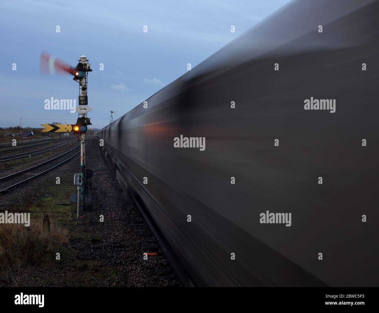 Barnetby semaphore signals hi-res stock photography and images - Alamy