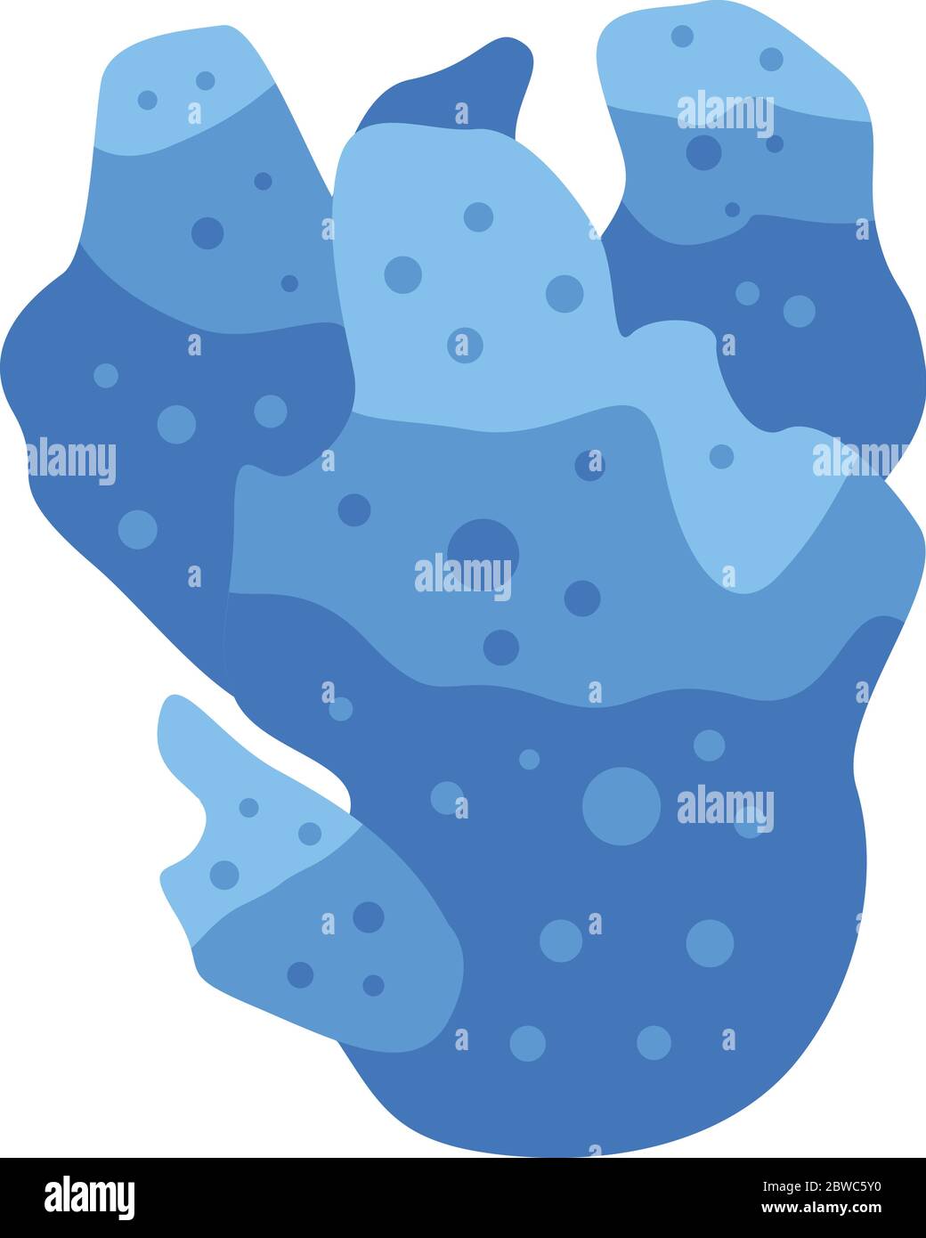 Summer blue coral icon, isometric style Stock Vector Image & Art - Alamy