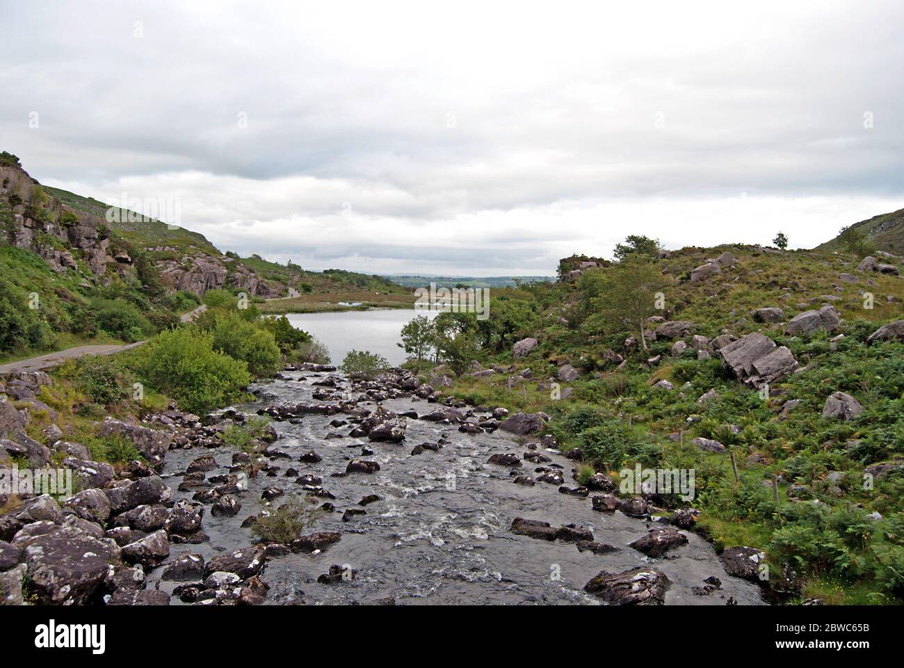 Stream in the near of the Old Weir Bridge in the Killarney National ...