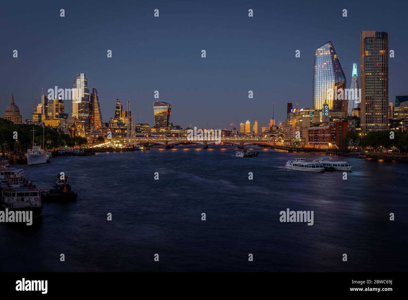 Waterloo bridge from southbank hi-res stock photography and images - Alamy