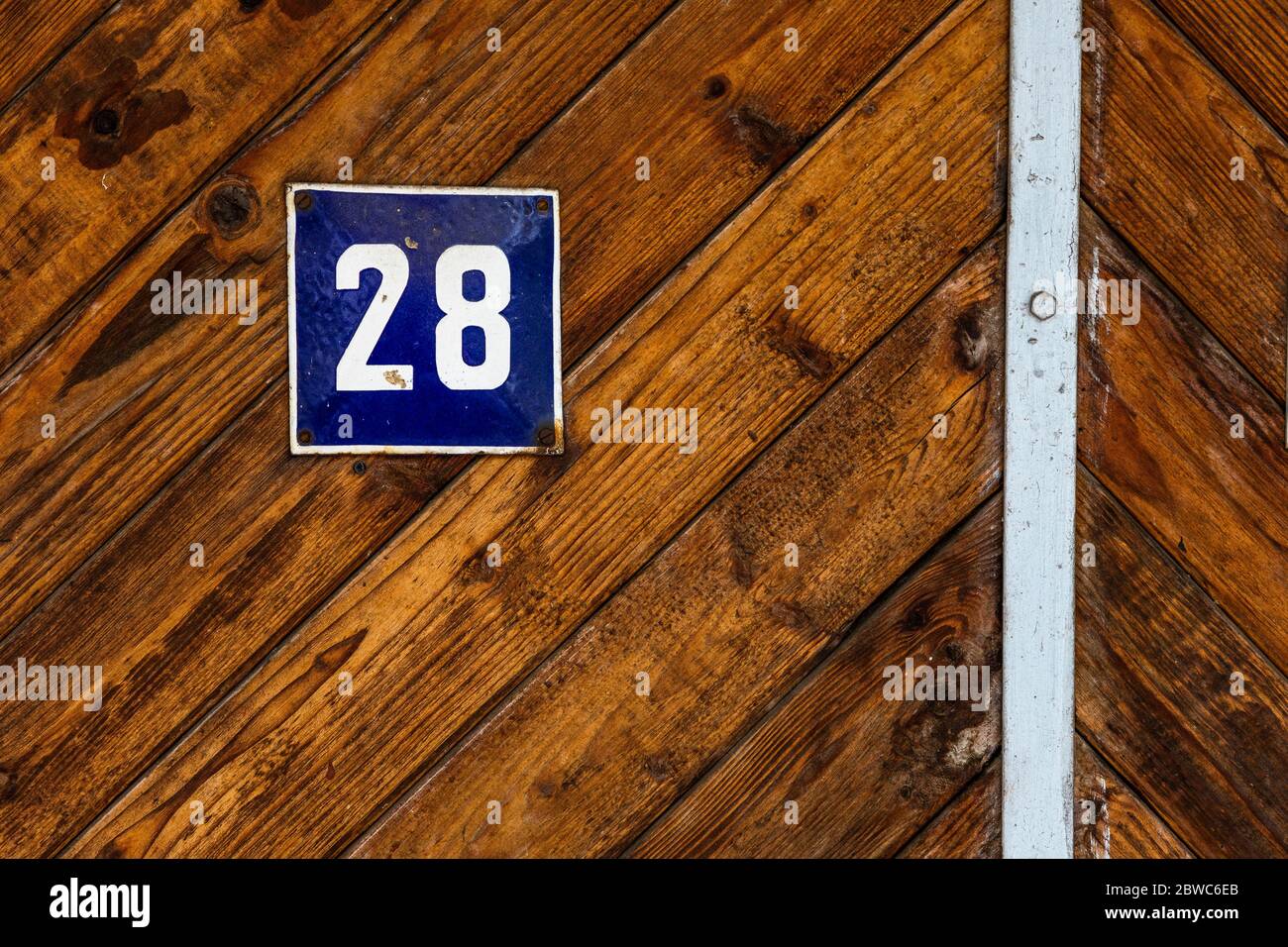 Old, rusty house number plate, old house number, street number Stock ...