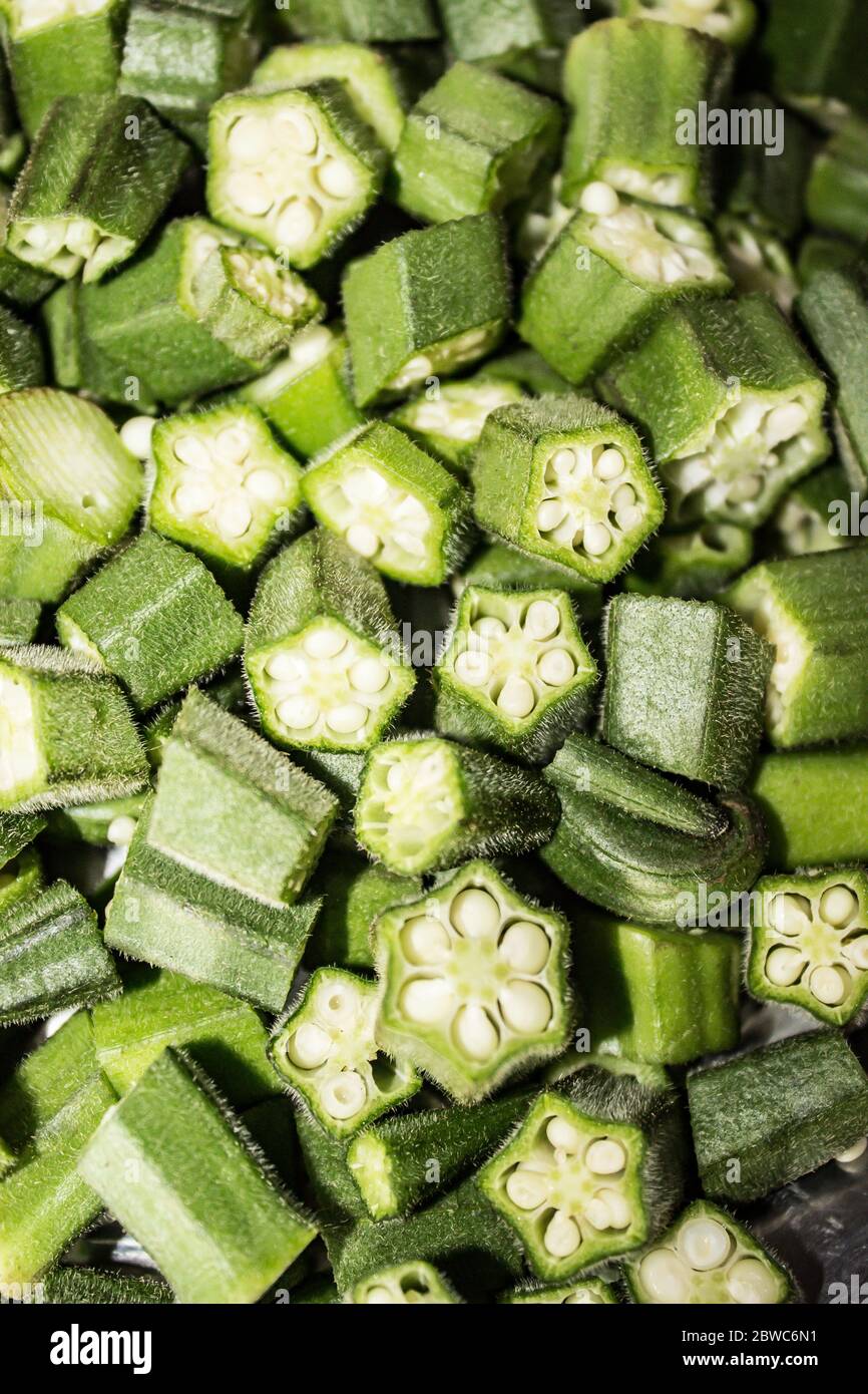 A picture of ladyfinger Stock Photo - Alamy