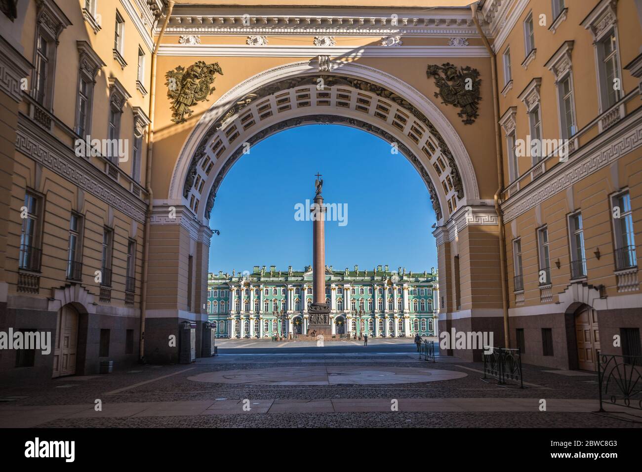 The Palace square in Saint Petersburg Stock Photo - Alamy