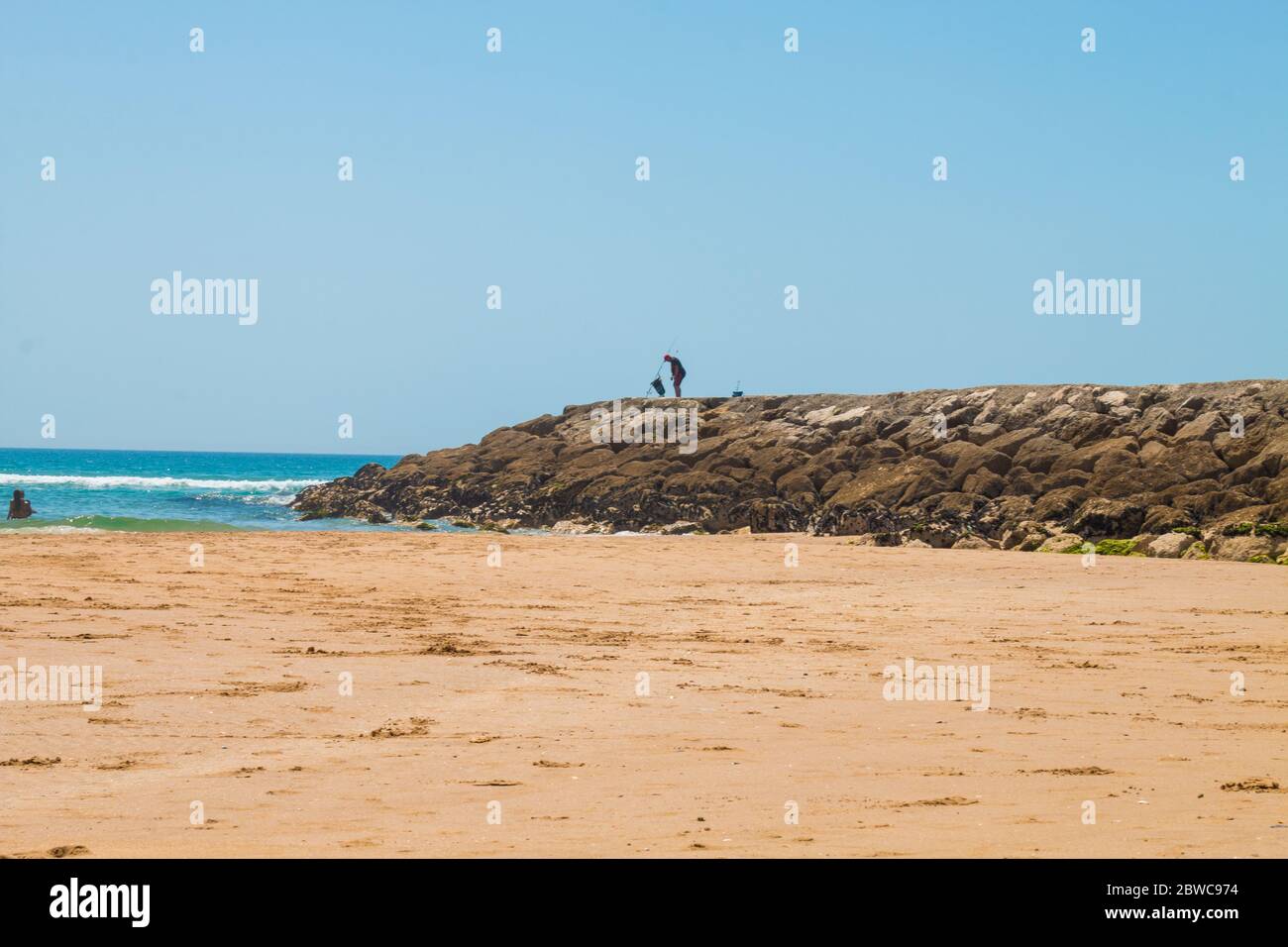 Costa de Caparica is the famous tourist destination, with the typical ...