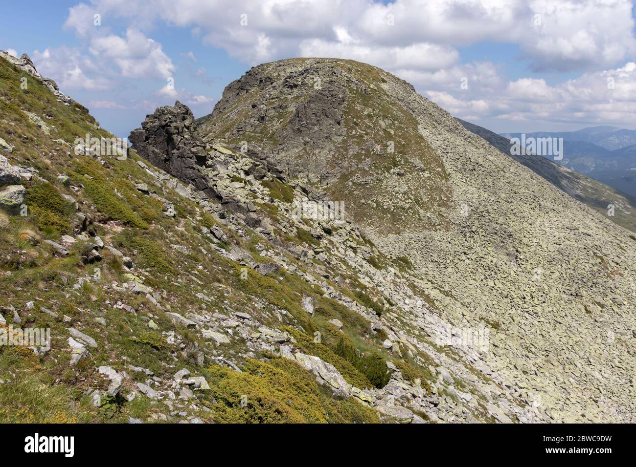 Amazing landscape near Kupen peak, Rila Mountain, Bulgaria Stock Photo ...