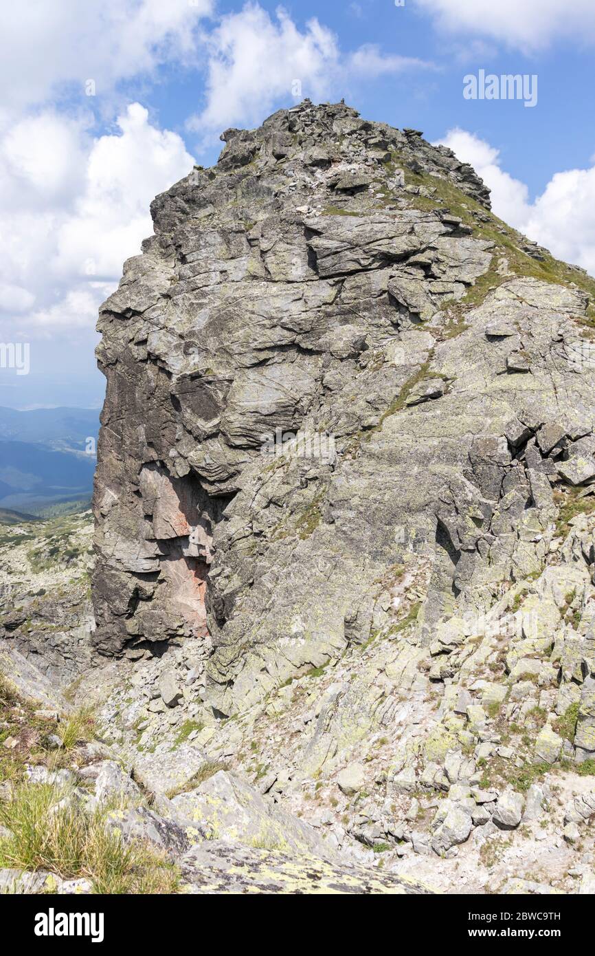 Amazing landscape near Kupen peak, Rila Mountain, Bulgaria Stock Photo ...