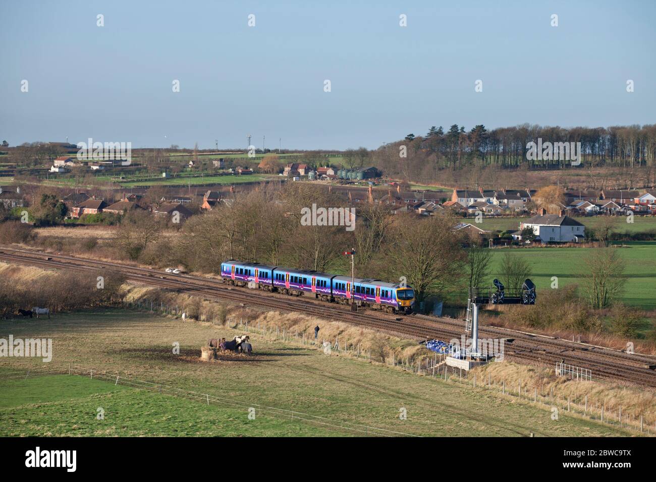 First Transpennine Express Siemns Desiro class 185 train 185114 passing ...