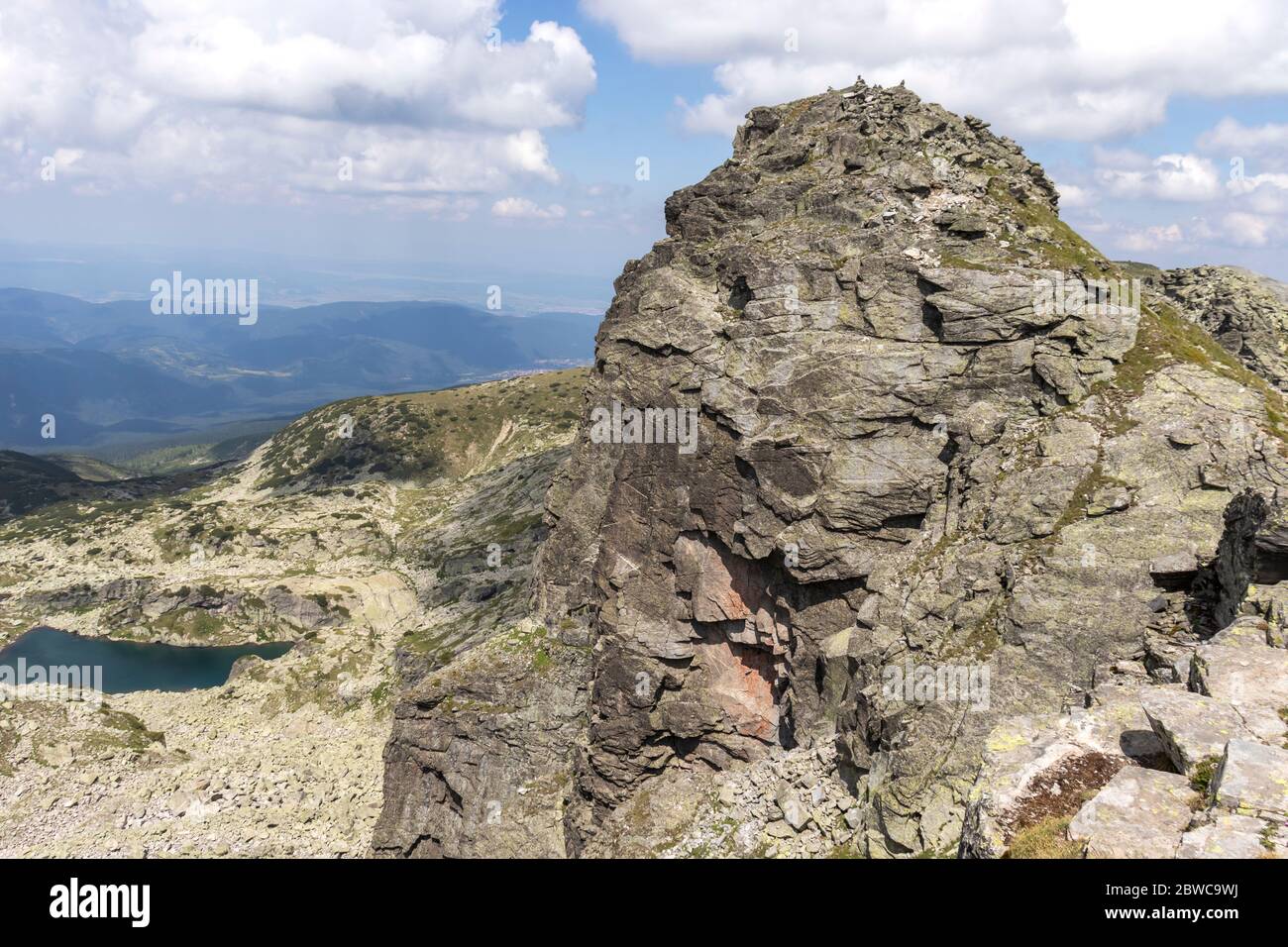 Amazing landscape near Kupen peak, Rila Mountain, Bulgaria Stock Photo ...