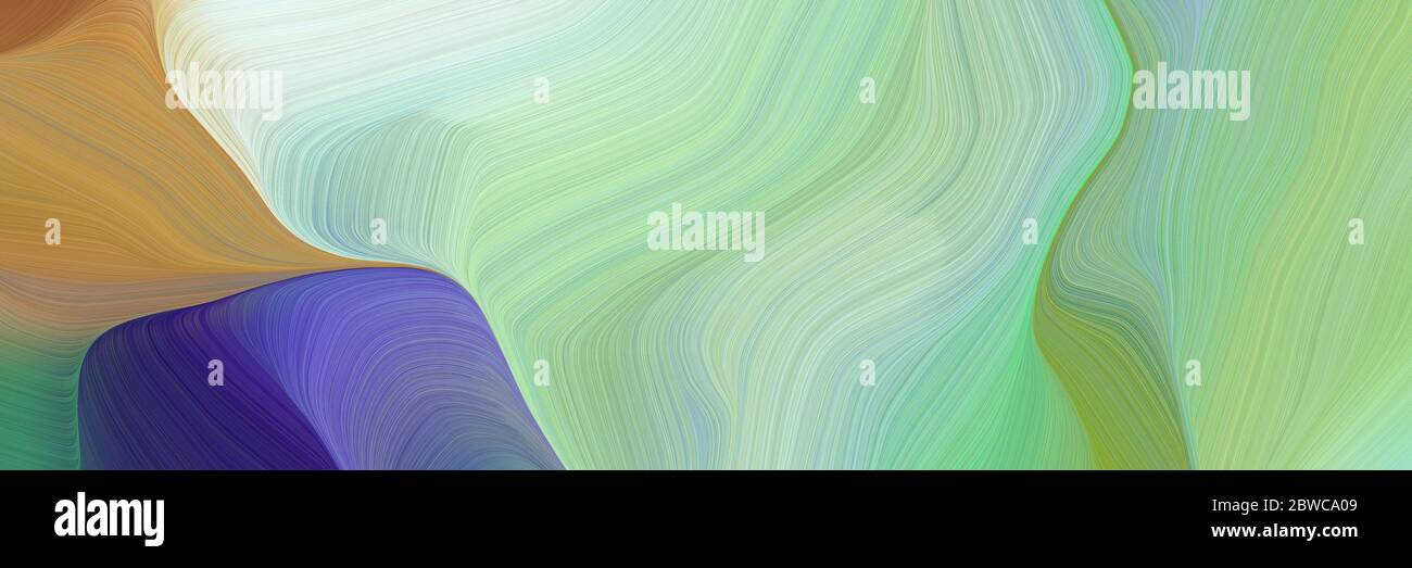 beautiful and smooth landscape orientation graphic with waves. modern ...