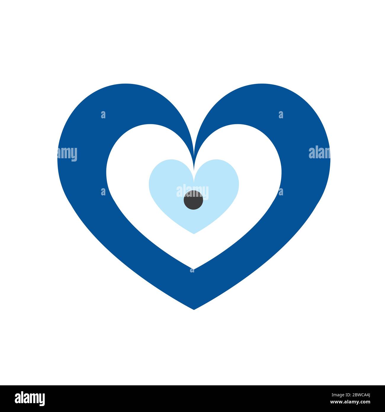 blue evil eye vector in heart shape Stock Vector Image & Art - Alamy