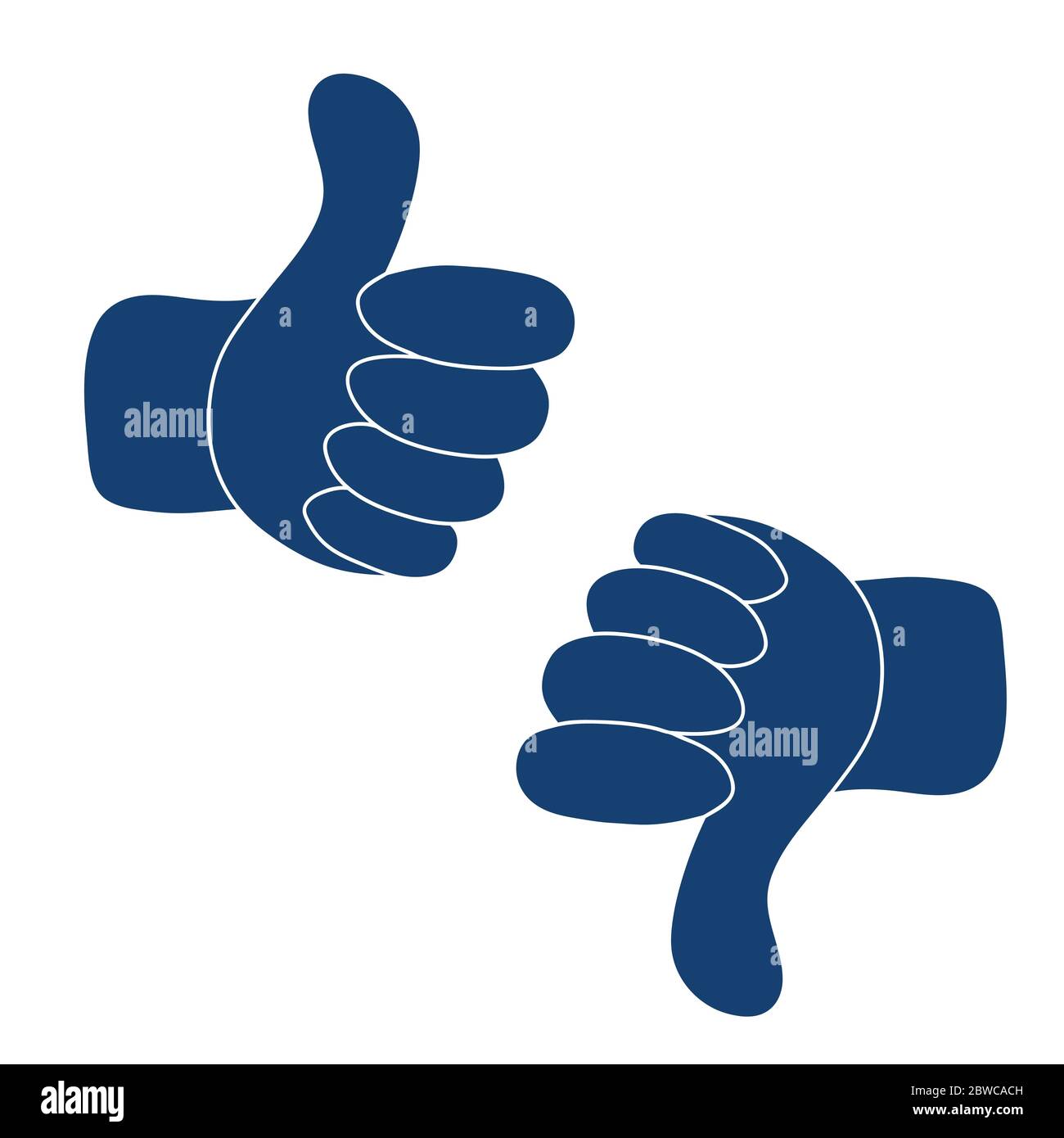 Blue Thumbs Up Icon