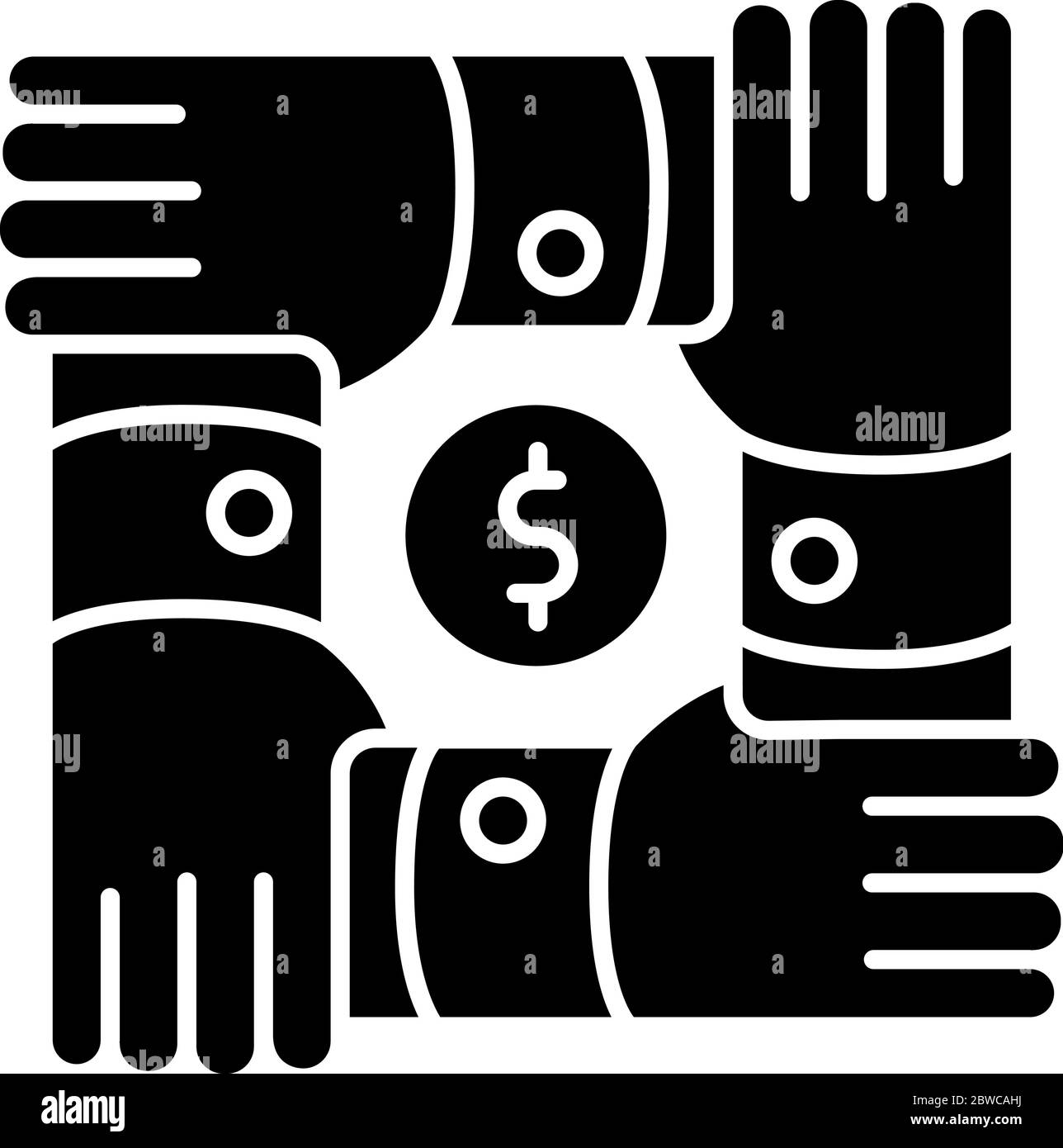 Community foundation black glyph icon Stock Vector Image & Art - Alamy