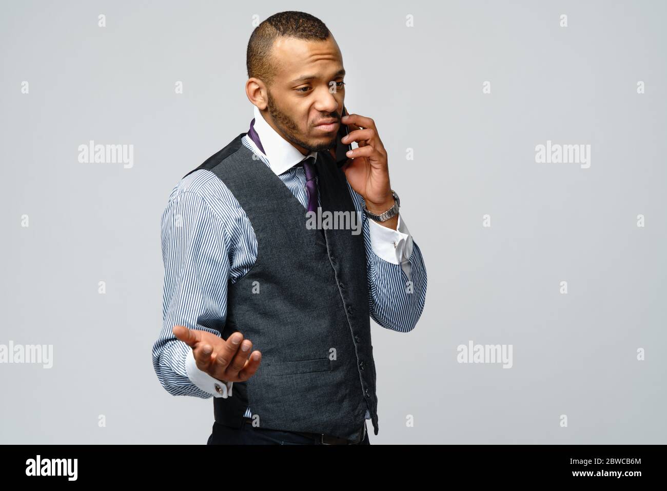 African american business man talking hi-res stock photography and ...