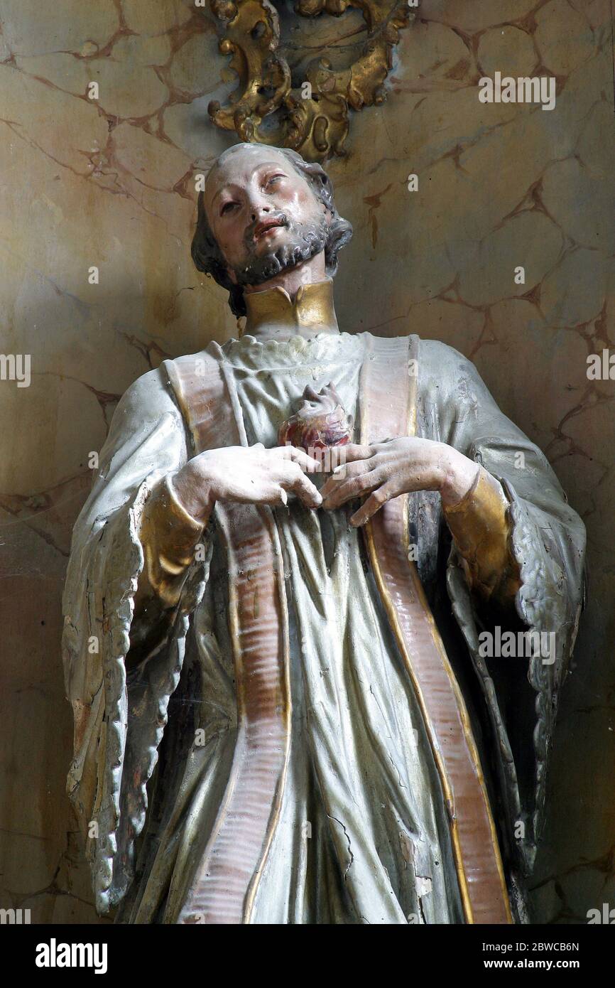 Saint Ignatius, a statue on the high altar at Our Lady of Sorrows ...