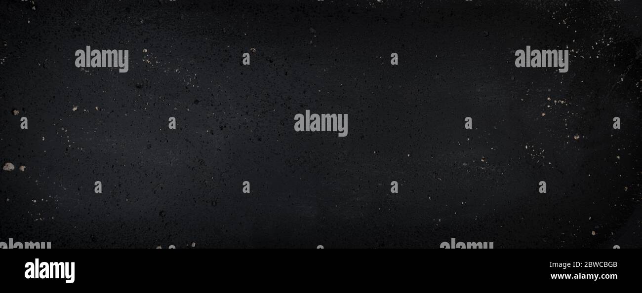 Black wall, Panoramic black plaster wall surface Stock Photo - Alamy