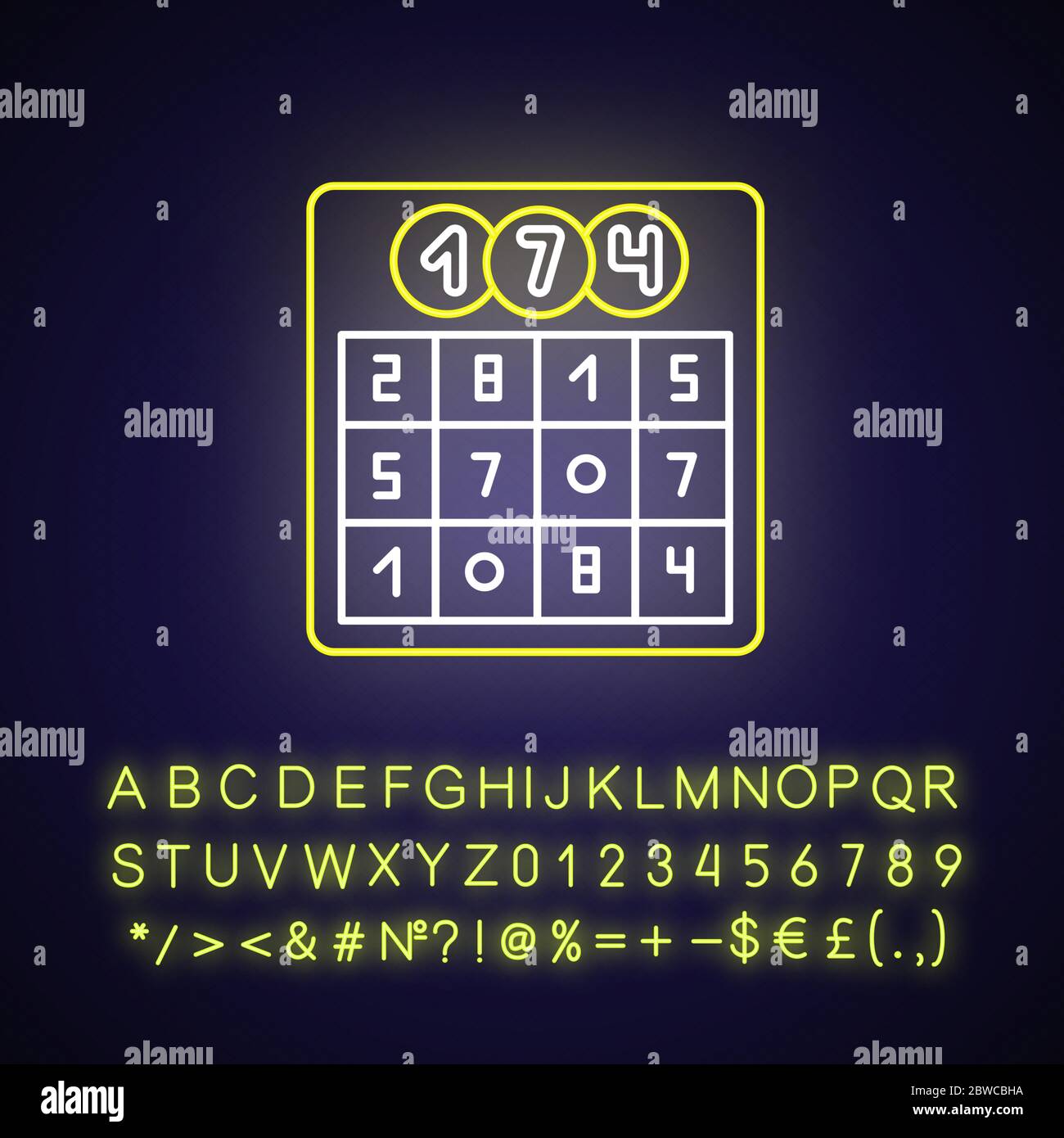 Game of chance neon light icon Stock Vector Image & Art - Alamy