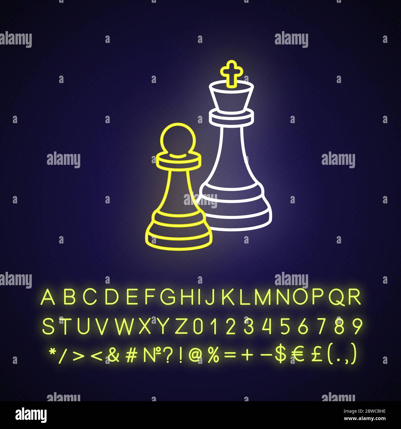 Chess neon light icon Stock Vector Image & Art - Alamy