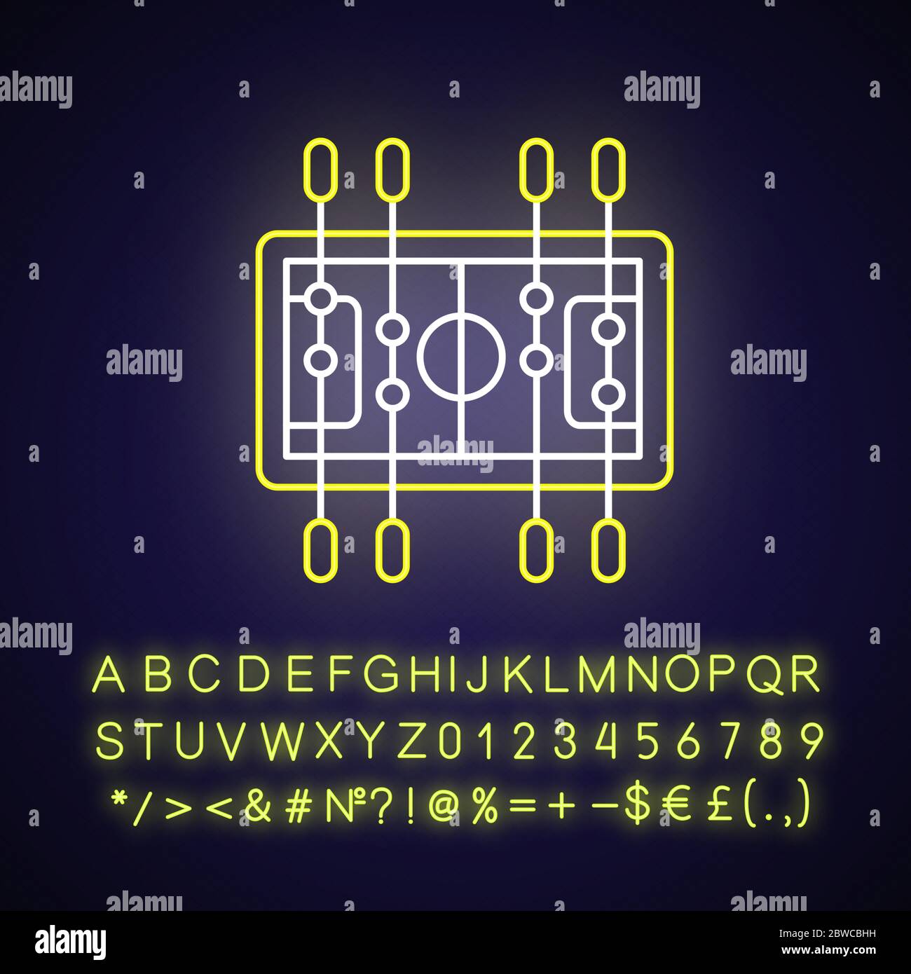 Football table soccer game Stock Vector Images - Alamy