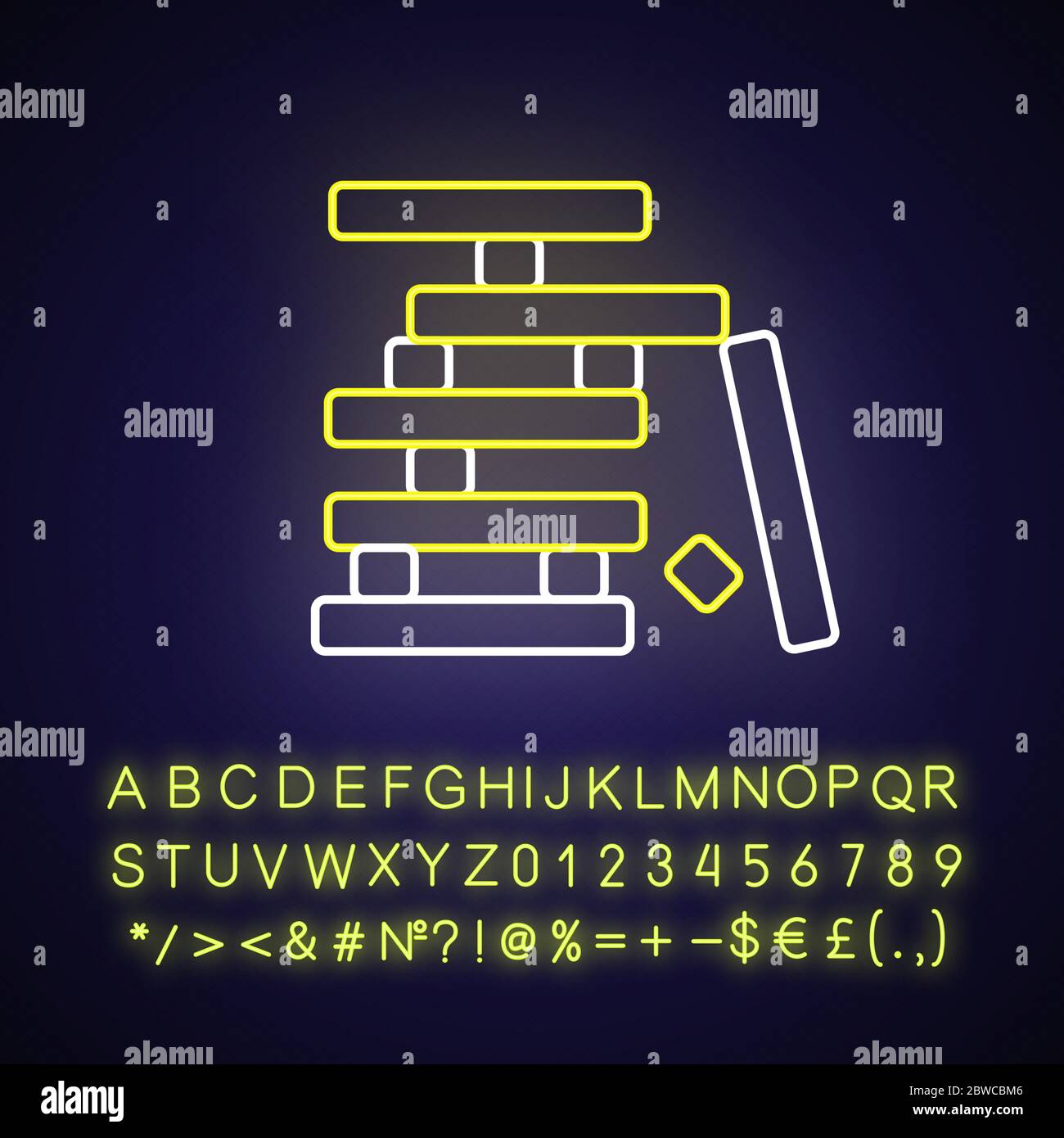 Alphabet wooden blocks Stock Vector Images - Alamy