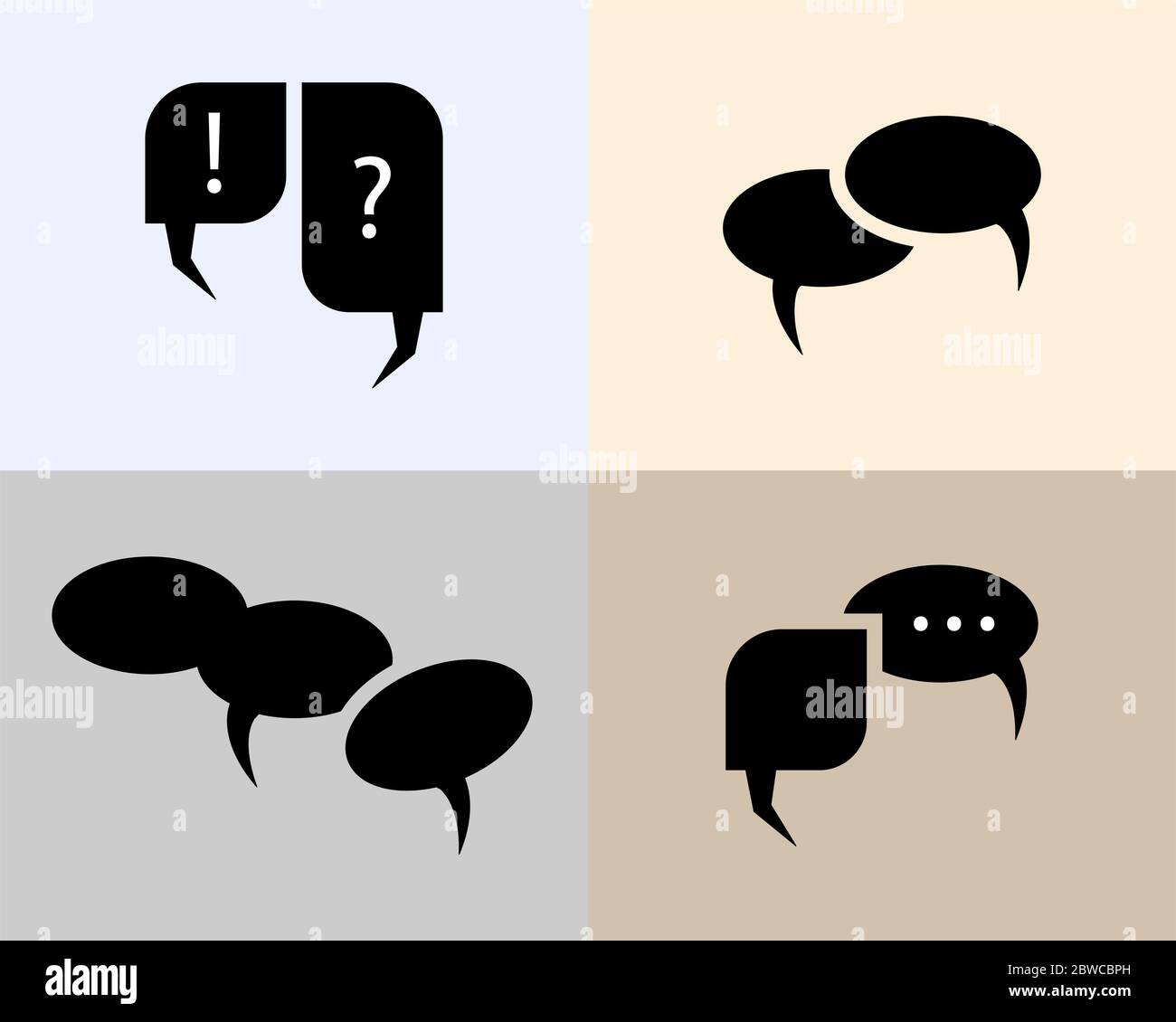 Chat Icon Set Vector Illustration Stock Vector Image & Art - Alamy