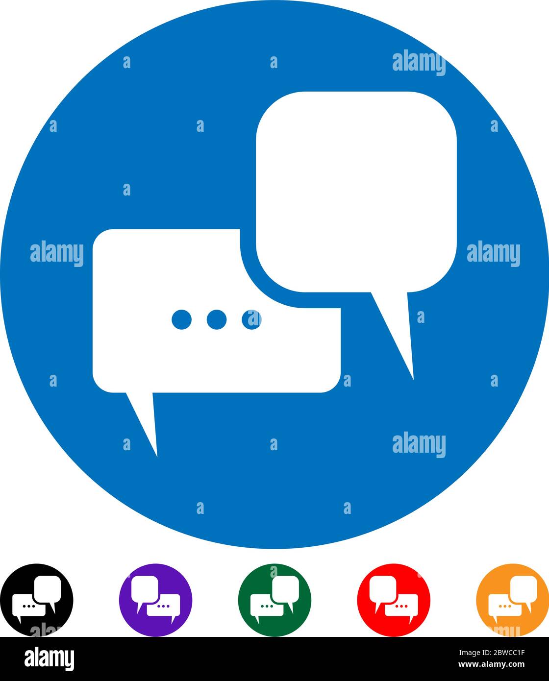 Chat Icon Set Vector Illustration Stock Vector Image & Art - Alamy