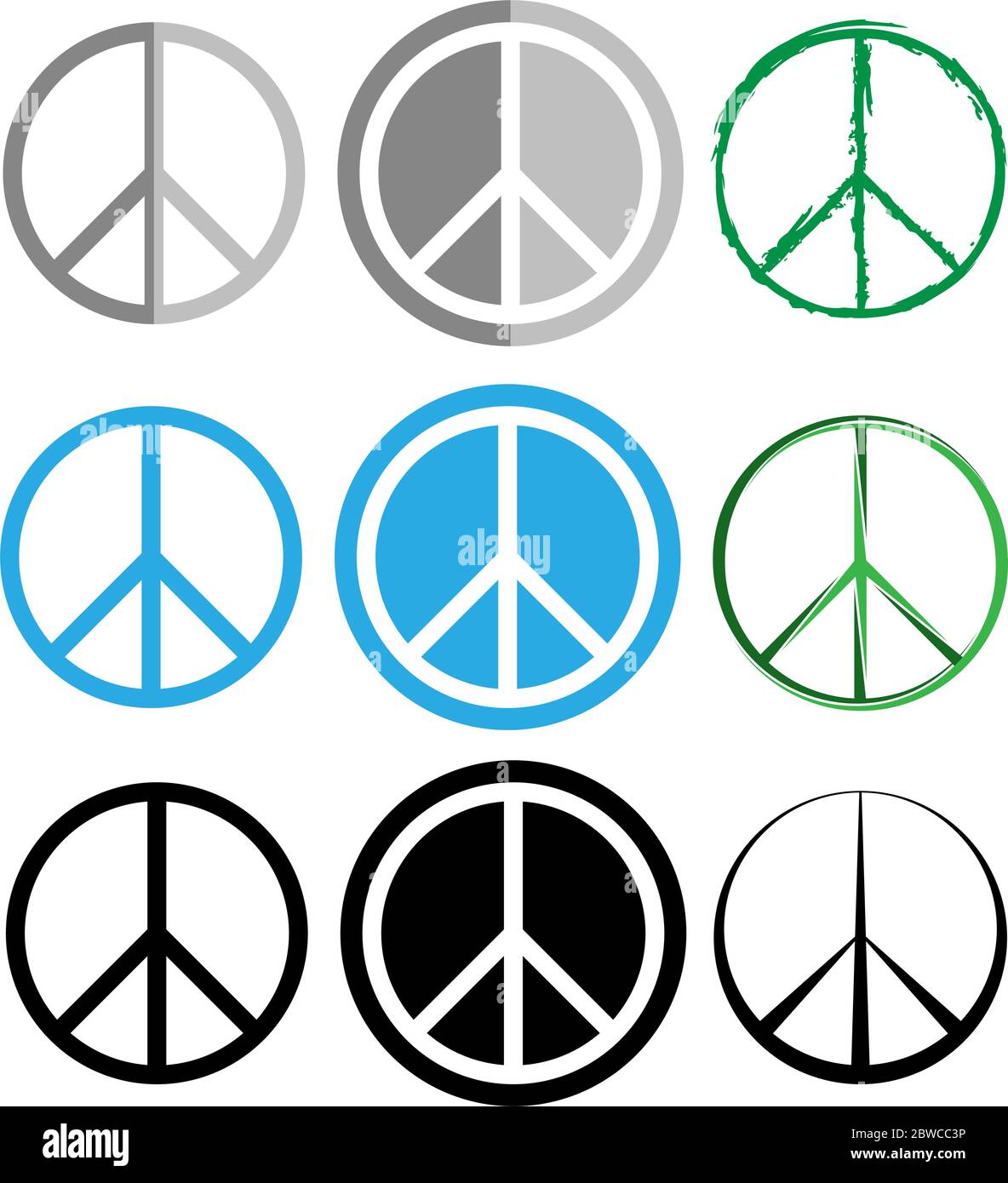 Peace Icon Set Vector Illustration Stock Vector Image & Art - Alamy