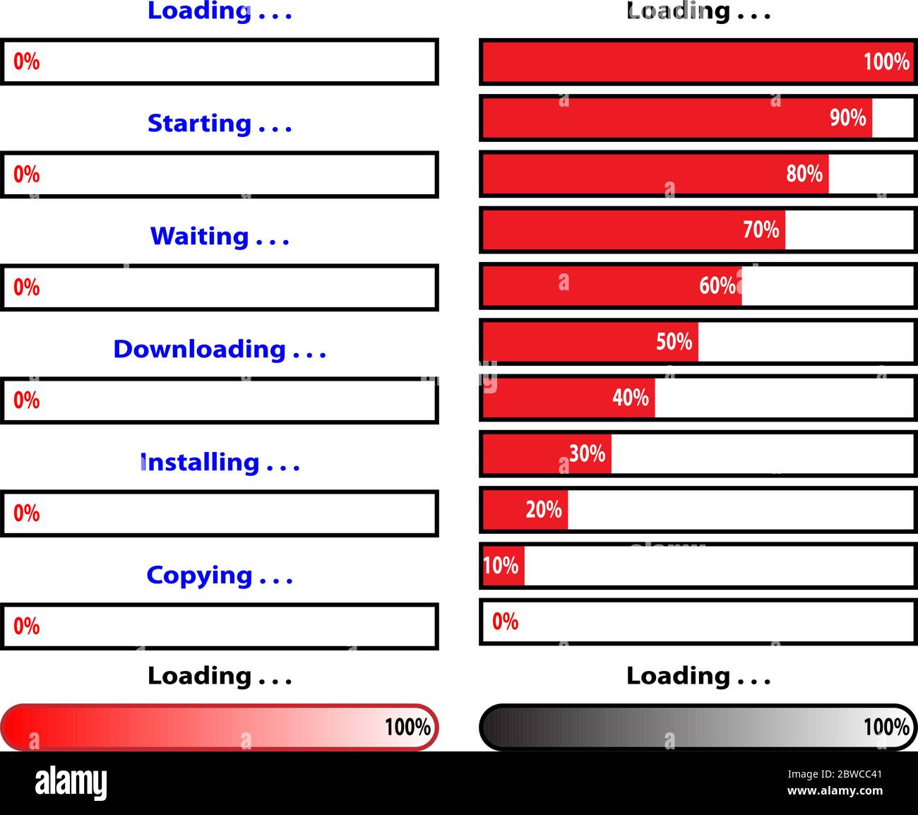 Loading color line icon hi-res stock photography and images - Alamy