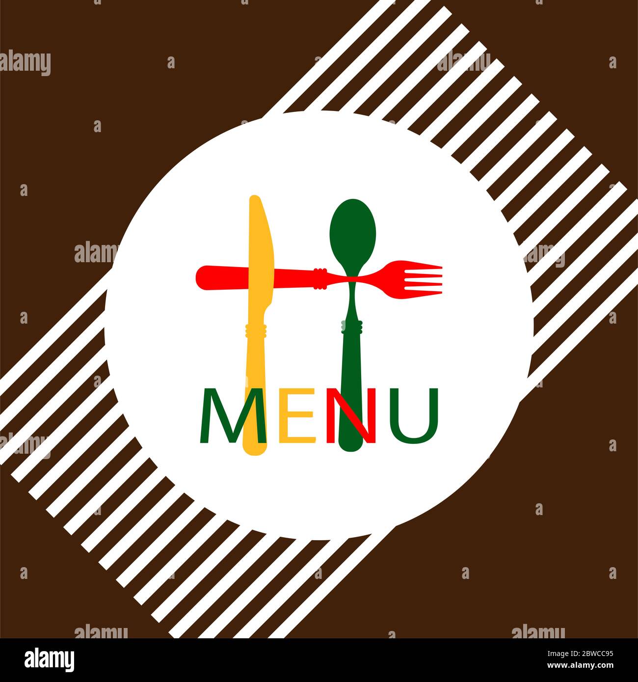 Menu Card Design Template Vector Illustration Stock Vector Image & Art ...
